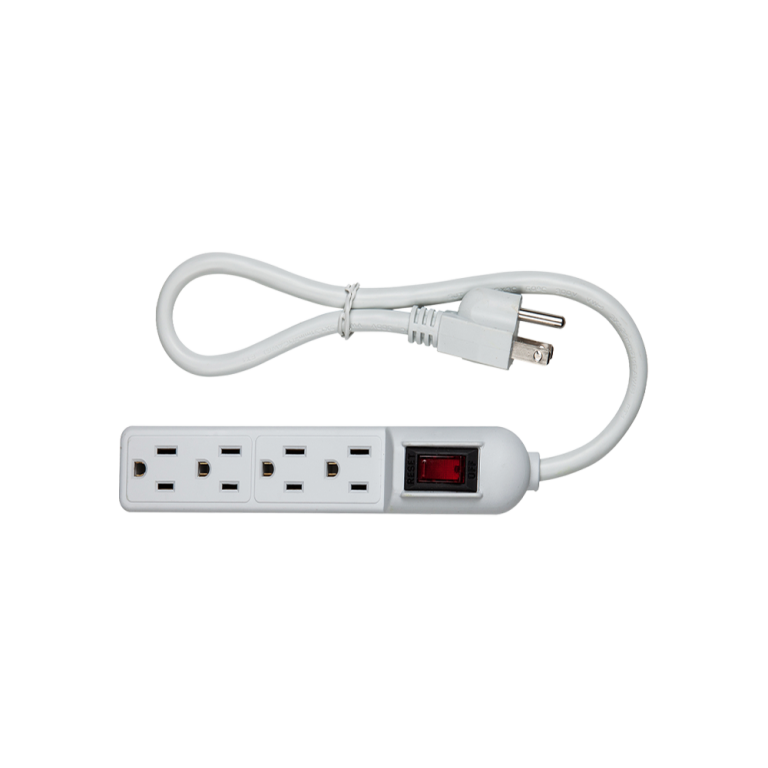 Barra multicontacto 4 tomas aterrizadas más 2 tomas USB - Argos